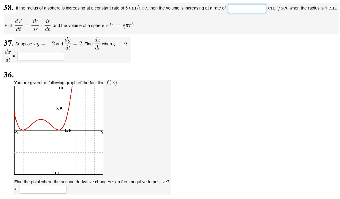 Solved If the radius of a sphere is increasing at a constant | Chegg.com