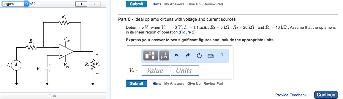 Solved Part A - Ideal op amp circuits with a voltage source: | Chegg.com