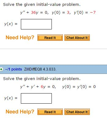 Solved I dont really understand how these initial value | Chegg.com