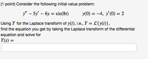 Solved Consider the following initial value problem: y" - | Chegg.com