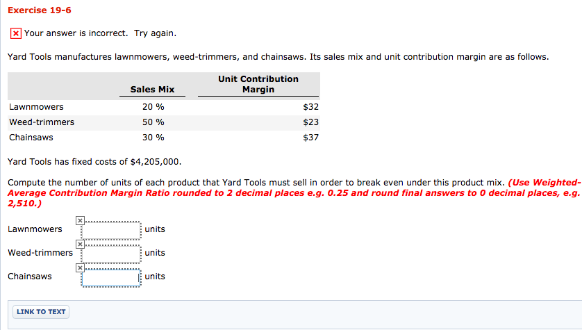 Solved Exercise 19-6 x Your answer is incorrect. Try again | Chegg.com
