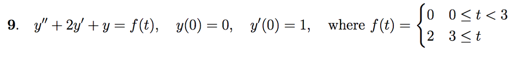 Solved Use Laplace transforms to solve the initial-value | Chegg.com