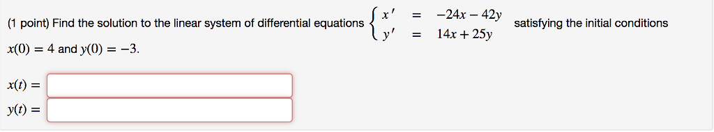 Solved Find The Solution To The Linear System Of Chegg solved-find-the-solution-to-the-linear-system-of-chegg