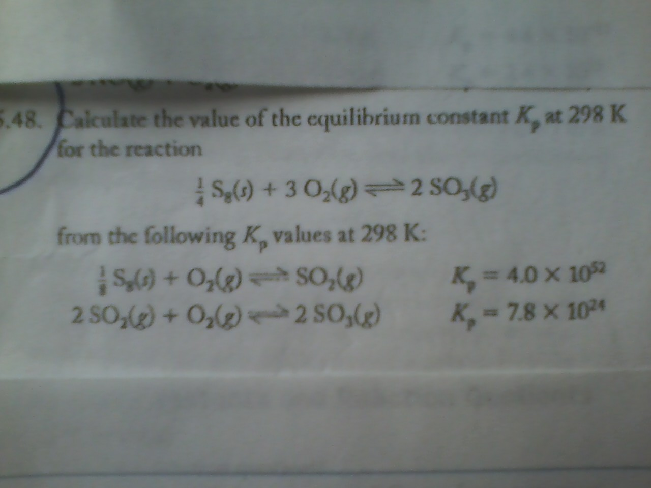 Solved 6 48 Calculate The Value Of The Equilibrium Constant