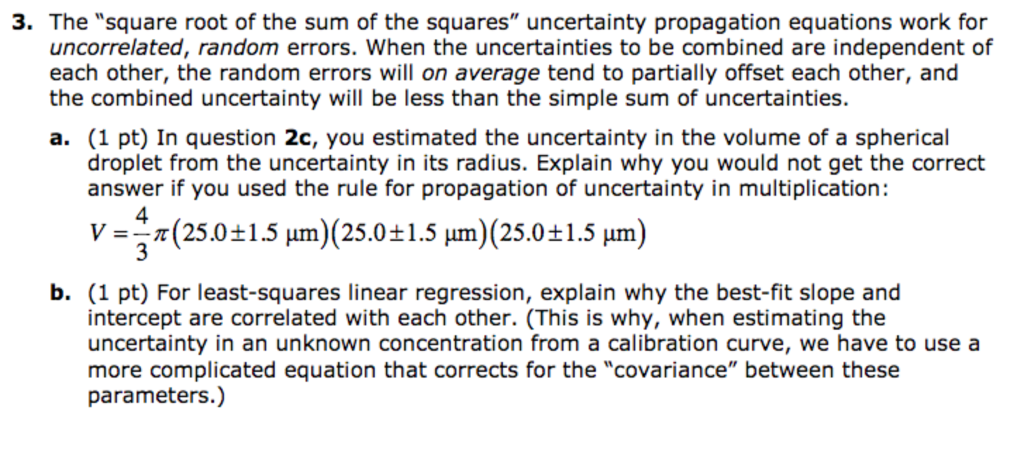 Solved 3. The "square root of the sum of the squares" | Chegg.com