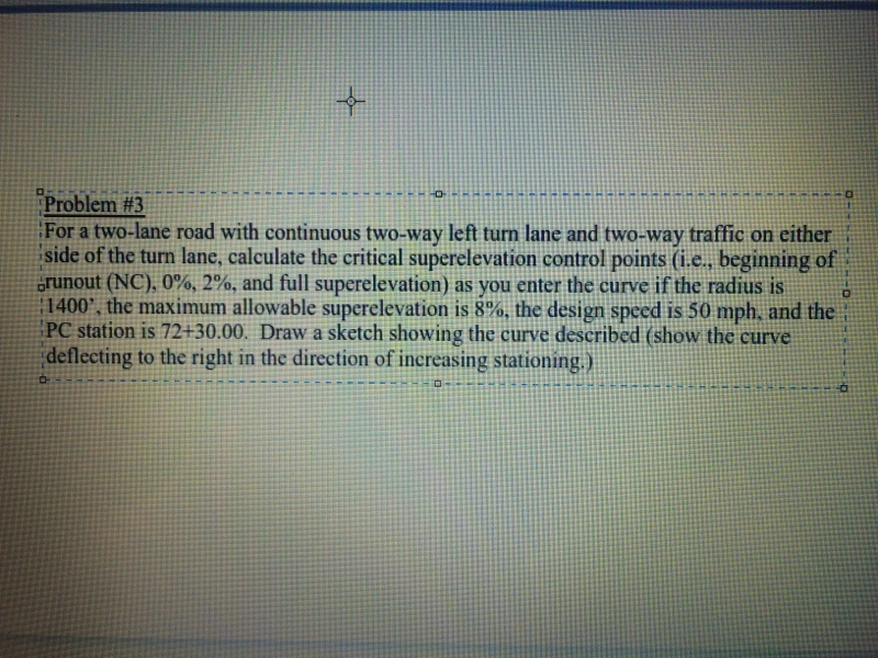 :For a two-lane road with continuous two-way left | Chegg.com