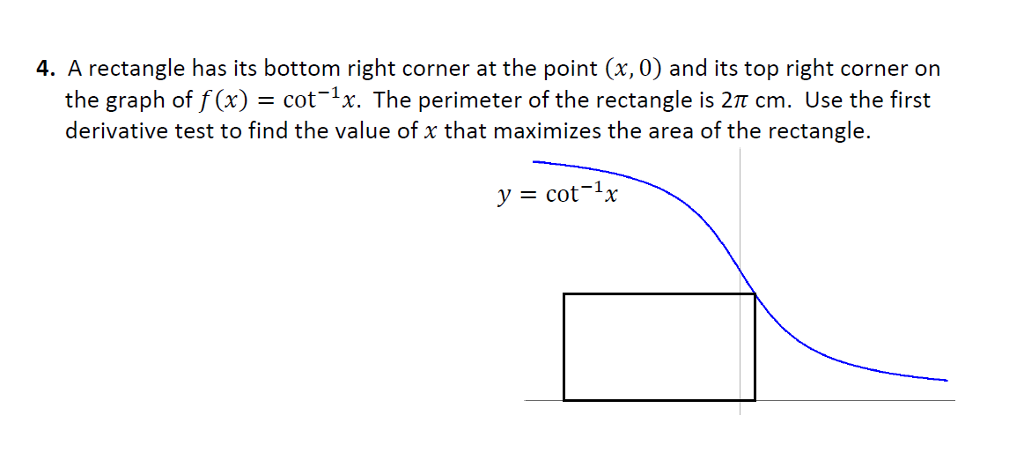 Solved 4. A rectangle has its bottom right corner at the | Chegg.com