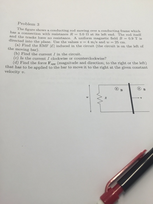 Solved The figure shows a conducting rod moving over a | Chegg.com