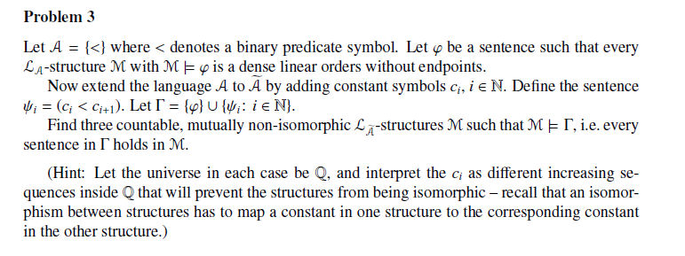 Problem 3 Let A-K) where