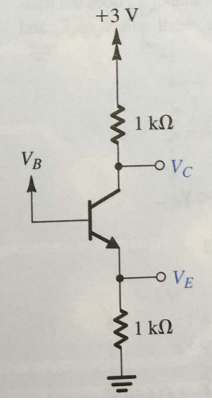 Solved (a) If the base voltage VB is obtained using a | Chegg.com