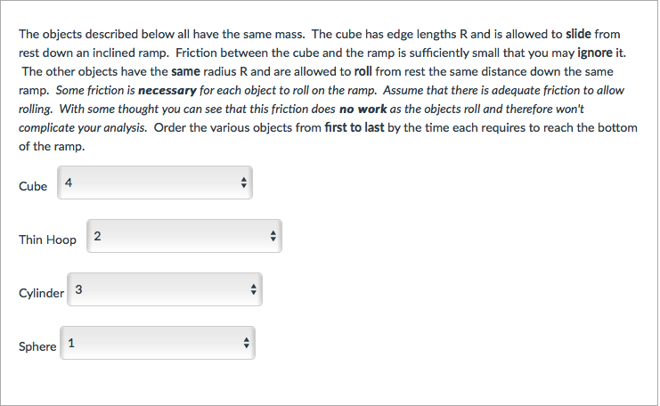 Solved The objects described below all have the same mass. | Chegg.com