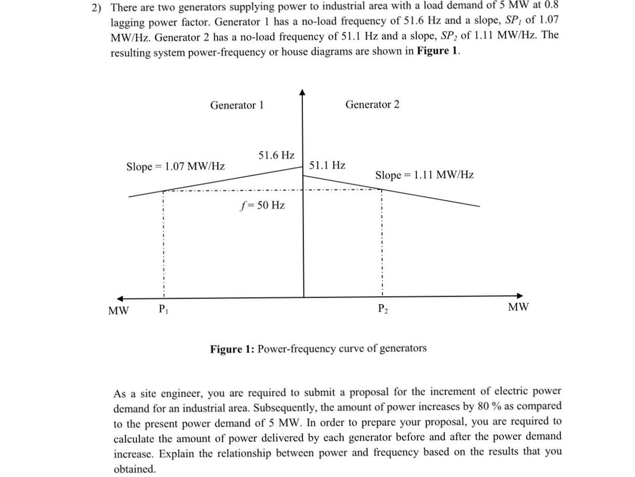 Solved There are two generators supplying power to | Chegg.com