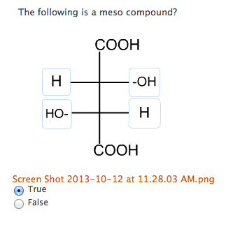 Solved The following is a meso compound? | Chegg.com