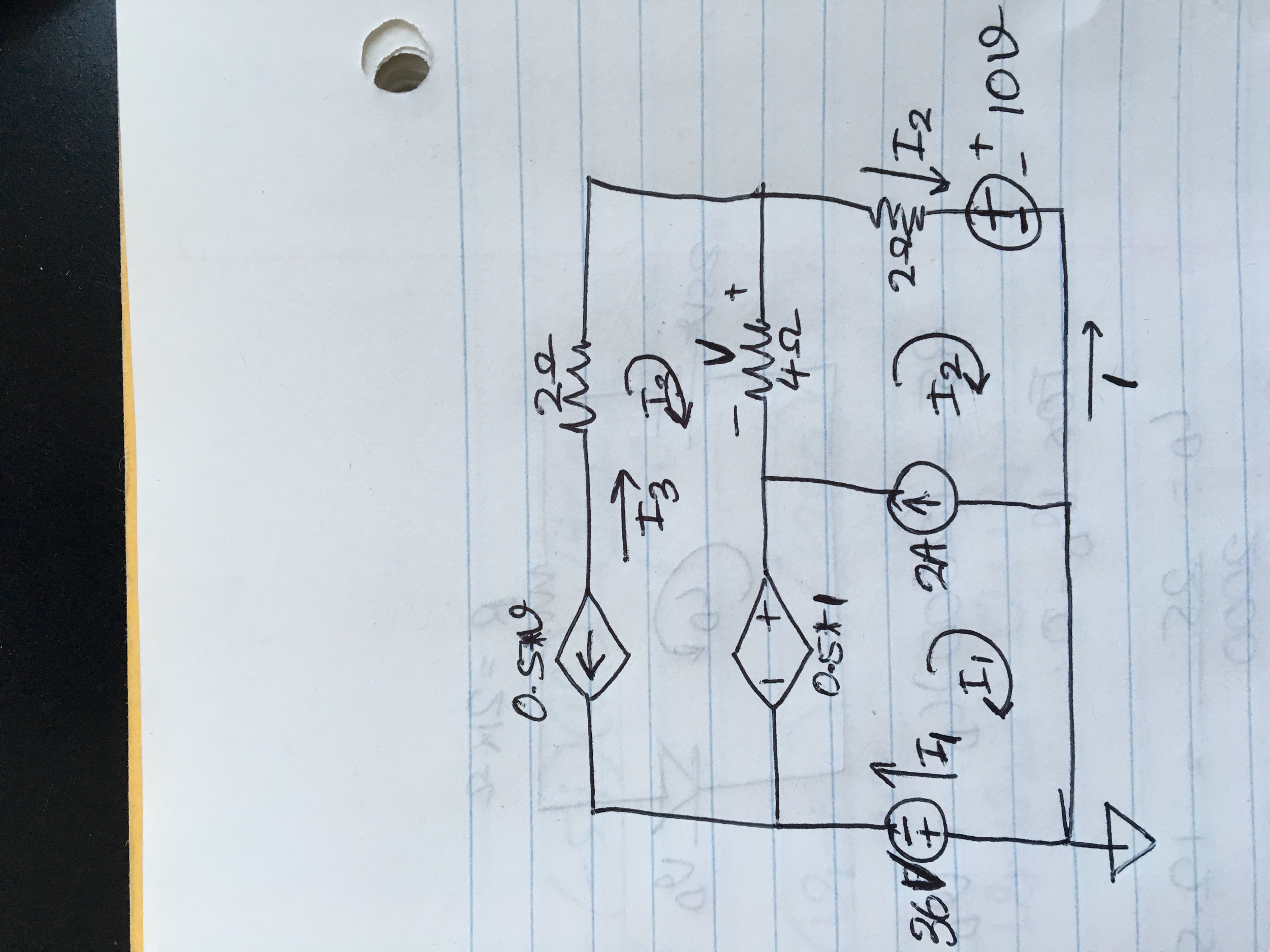 Solved Find I1,I2,I3, in the circuit below using only MESH | Chegg.com