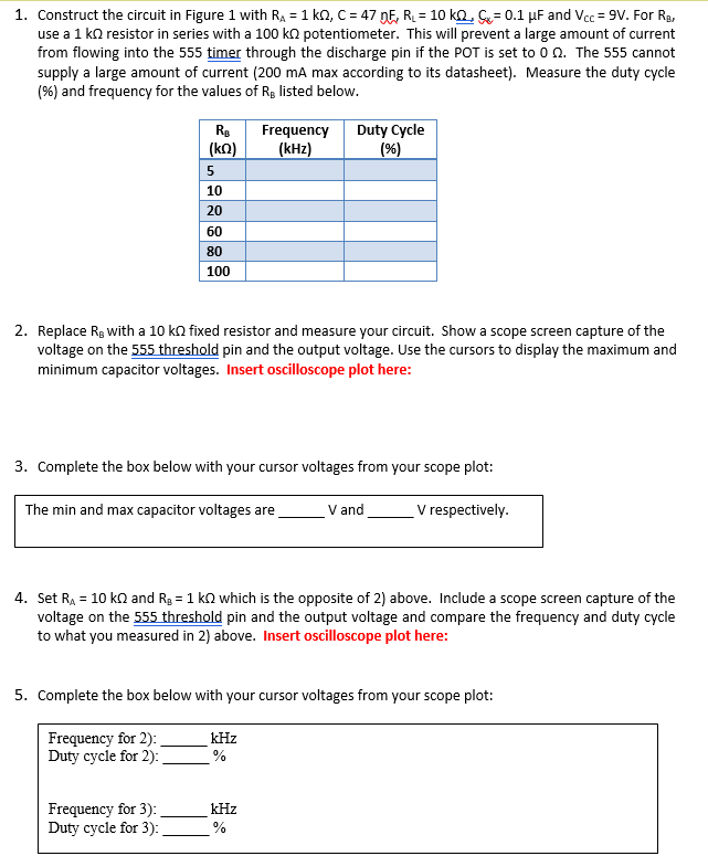 Solved X1 RB TRIGGER Vcc Vout RESET OUTPUT CONTROL Vca RL | Chegg.com
