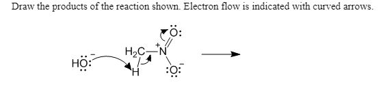 Solved Draw the products of the reaction shown. Electron | Chegg.com