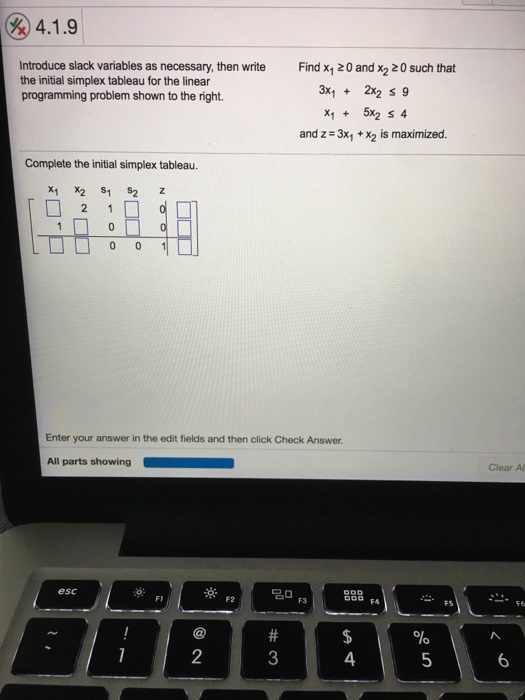 Solved Introduce slack variables as necessary, then write | Chegg.com