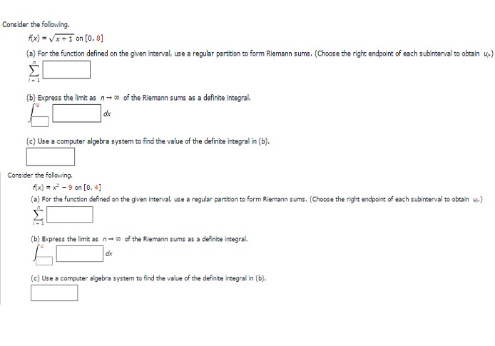 Solved Consider the following. f(x) = squareroot x + 1 on | Chegg.com