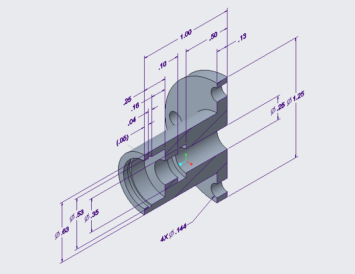 Direction: create the orthographic view. use cross | Chegg.com
