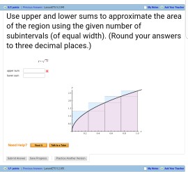 Solved Use upper and lower sums to approximate the area of | Chegg.com