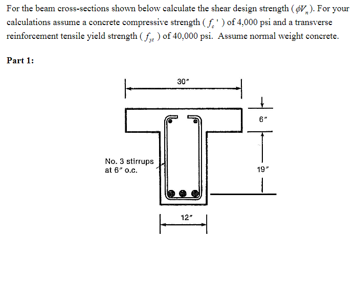 Solved For the beam cross-sections shown below calculate the | Chegg.com