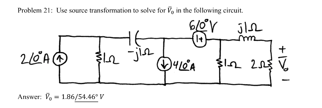 Solved Use source transformation to solve for V_0 in the | Chegg.com