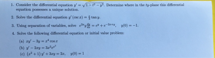 Solved Consider the differential equation y' = Squareroot 1 | Chegg.com