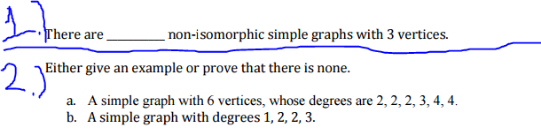 Solved There are non-isomorphic simple graphs with 3 | Chegg.com