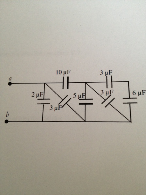 Solved Find the equivalent capacitance between points a and | Chegg.com Solved Find the equivalent capacitance between points a and | Chegg.com
