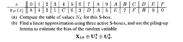 Solved (a) Compute the table of values N_L for this S-box. | Chegg.com