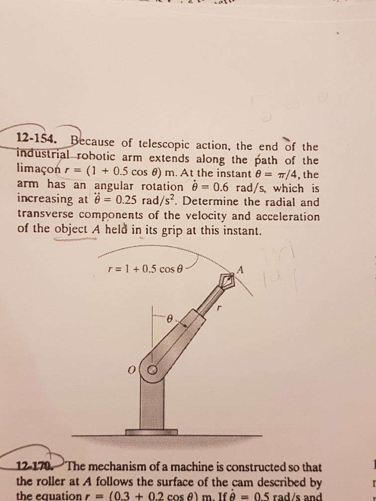 Solved Because of telescopic action, the end of the | Chegg.com