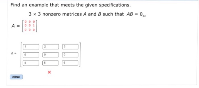 Solved Find an example that meets the given specifications, | Chegg.com