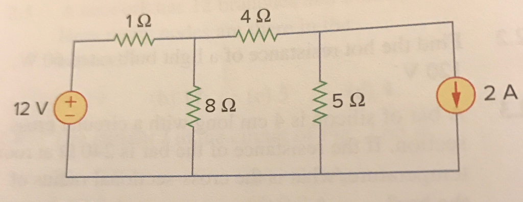 Solved Determine The Current Through Voltage Across And