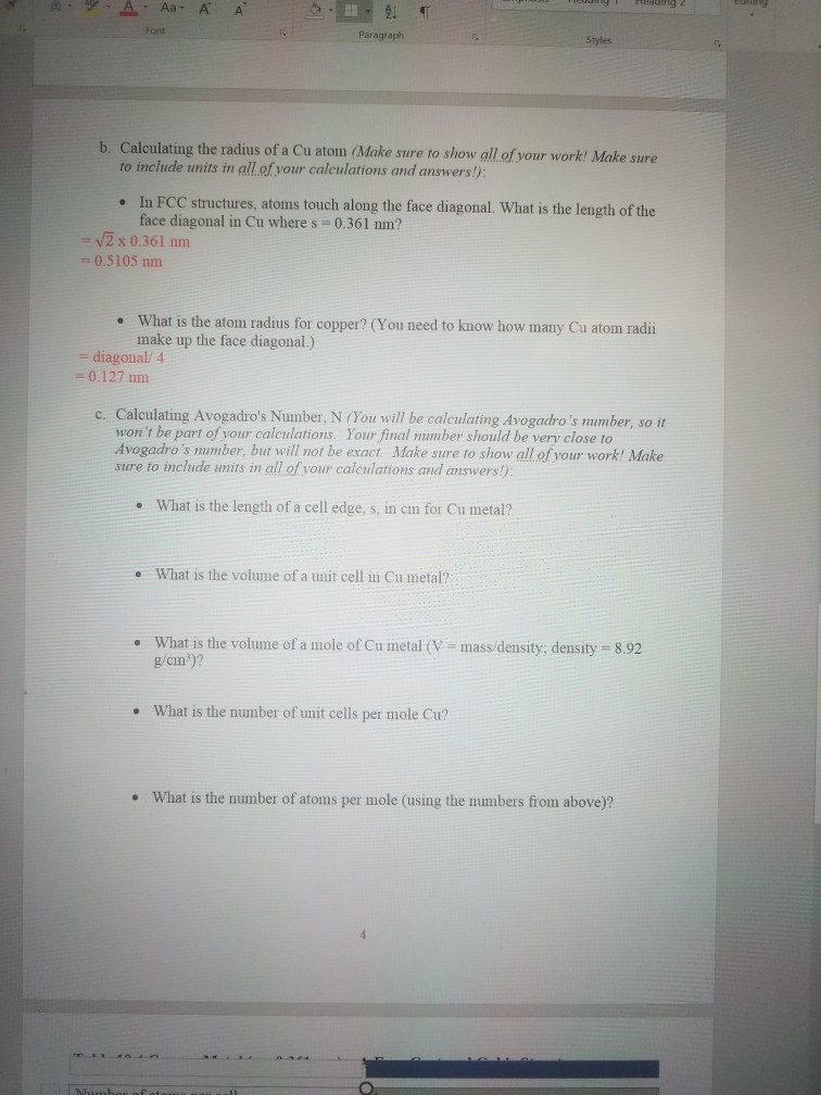 Solved Data: Experiment 10; Crystal Structures Make sure to | Chegg.com