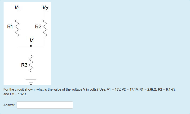 Solved R1 R2 R3 For the circuit shown, what is the value of | Chegg.com