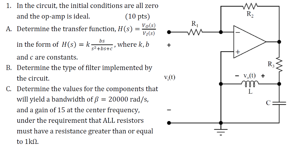 Solved In the circuit, the initial conditions are all zero | Chegg.com