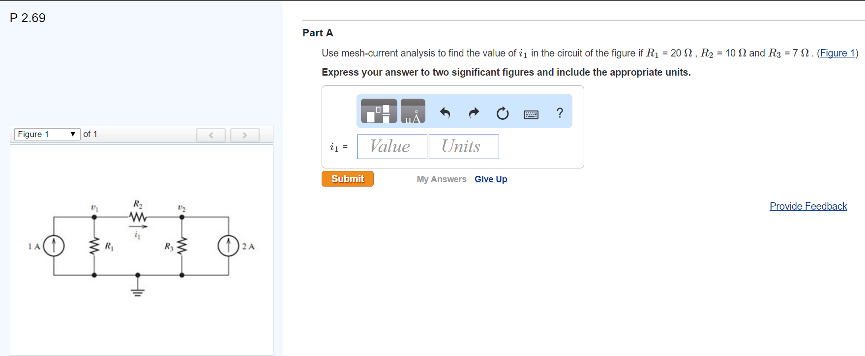 Solved Use mesh-current analysis to find the value of i_1 in | Chegg.com