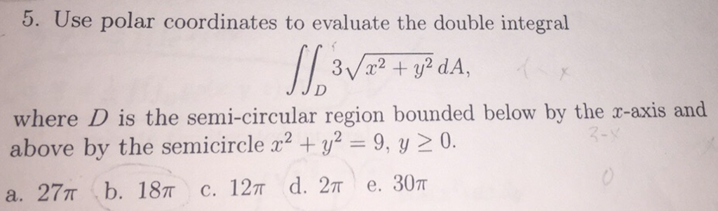 Solved Use polar coordinates to evaluate the double integral | Chegg.com