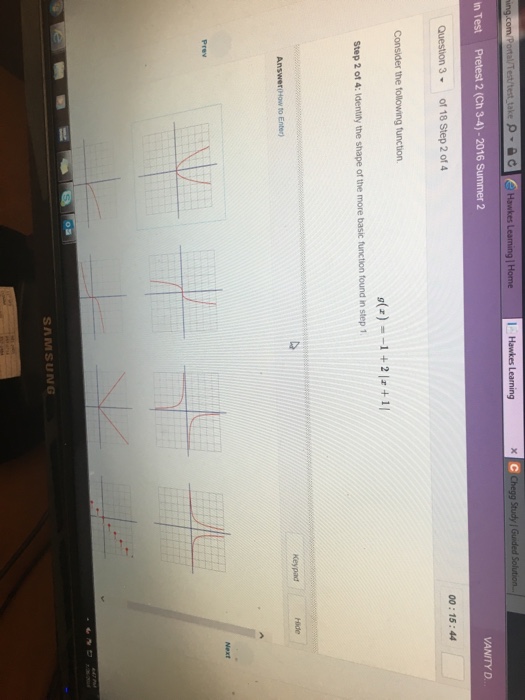 Solved Consider the following function. g(x) = -1 + 2|x + 1| | Chegg.com