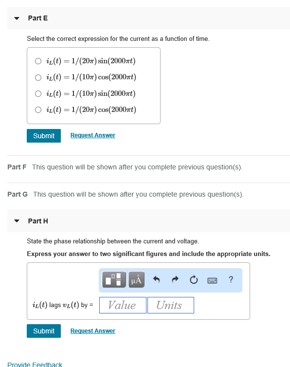 Solved A voltage UL(t) = 10cos(2000π) is applied to a 100-mH | Chegg.com