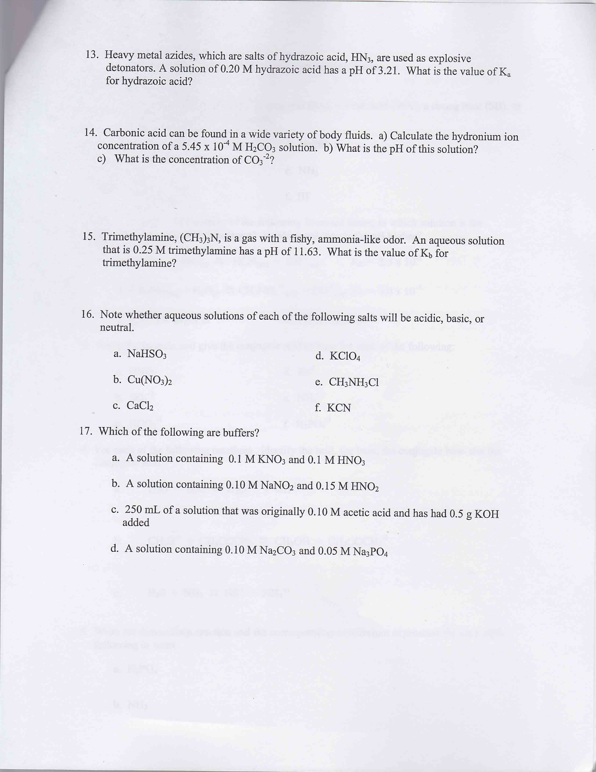 Solved Heavy metal azides, which are salts of hydrazoic | Chegg.com