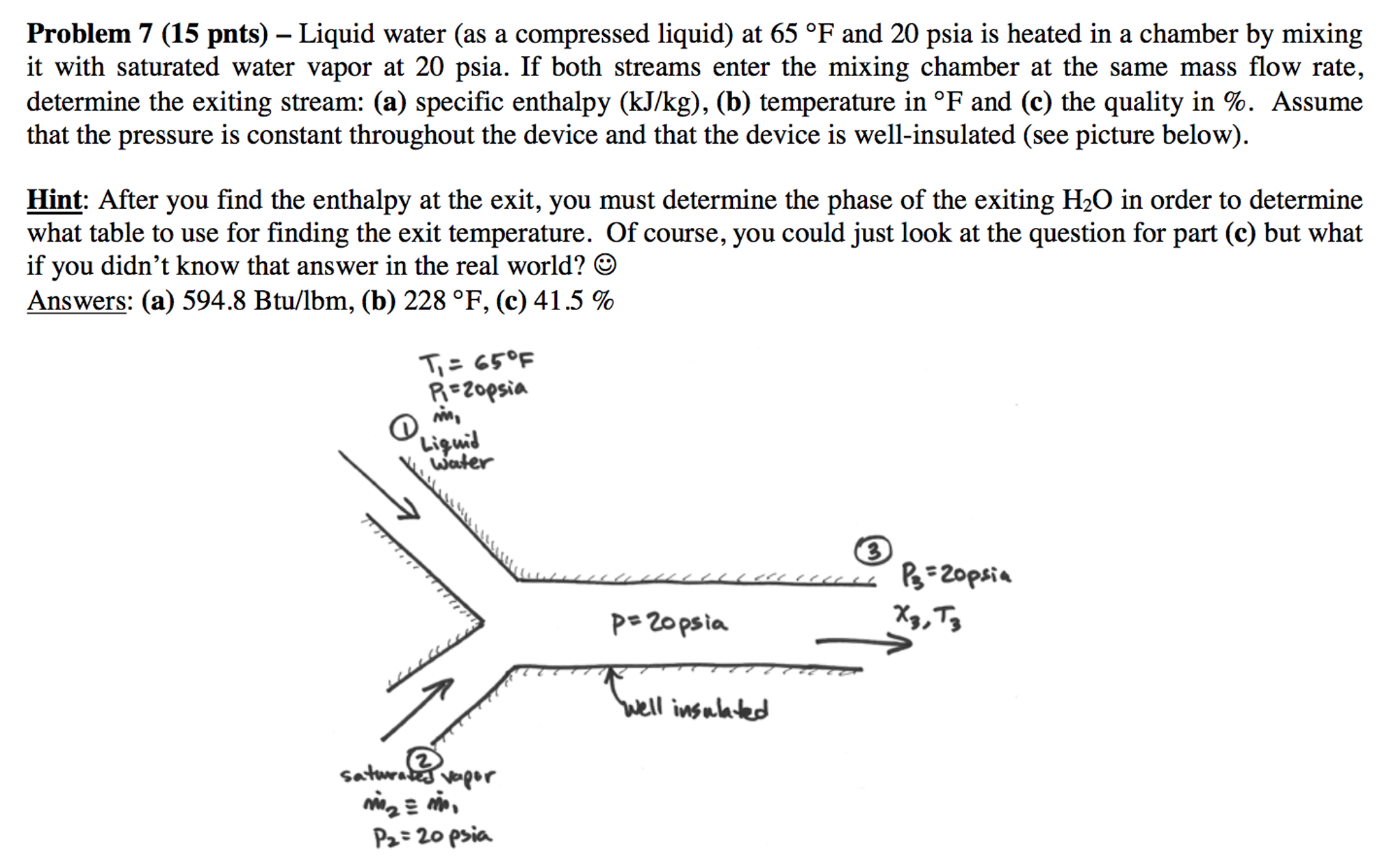 Solved Liquid water (as a compressed liquid) at 65 degree F | Chegg.com