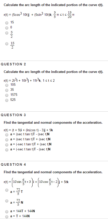 Solved Calculate the arc length of the indicated portion of | Chegg.com