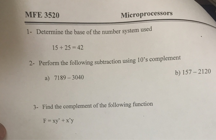 Solved Determine the base of the number system used 15 + 25 | Chegg.com