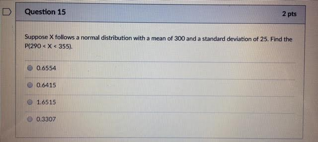 Solved Suppose X follows a normal distribution with a mean | Chegg.com