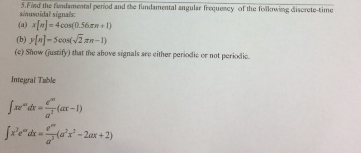 Solved Find the fundamental period and the fundamental | Chegg.com