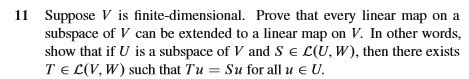 Solved 11 Suppose V is finite-dimensional. Prove that every | Chegg.com