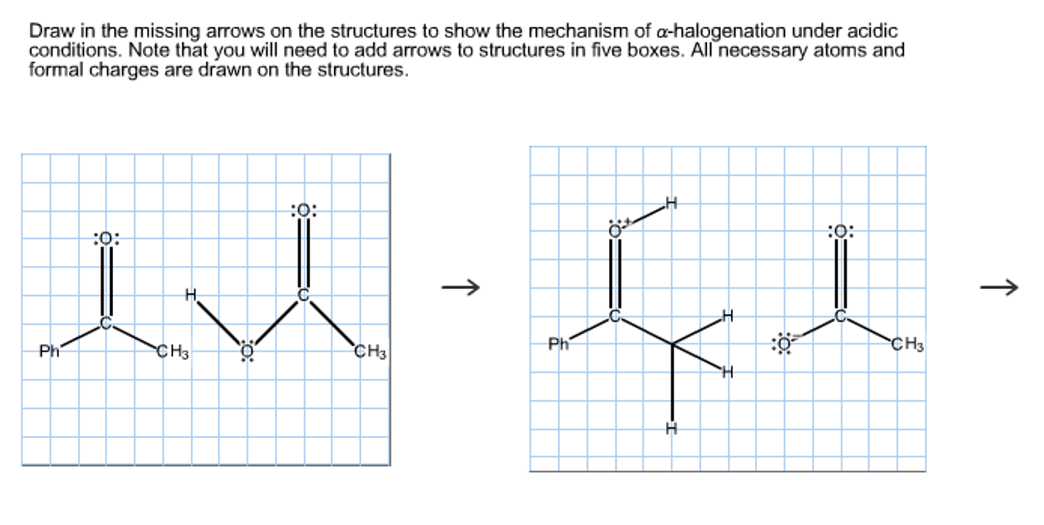 Solved Draw in the missing arrows on the structures to show | Chegg.com