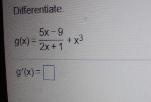 Solved Differentiate the function. y = (8x4-x + 6) (-x5 + 4) | Chegg.com