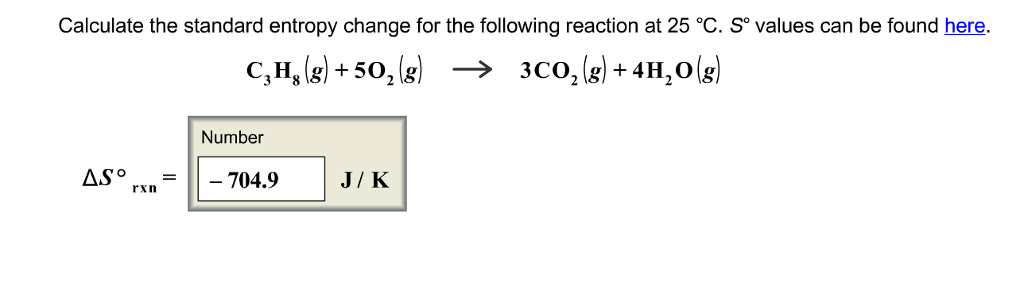 Solved Calculate the standard entropy change for the | Chegg.com